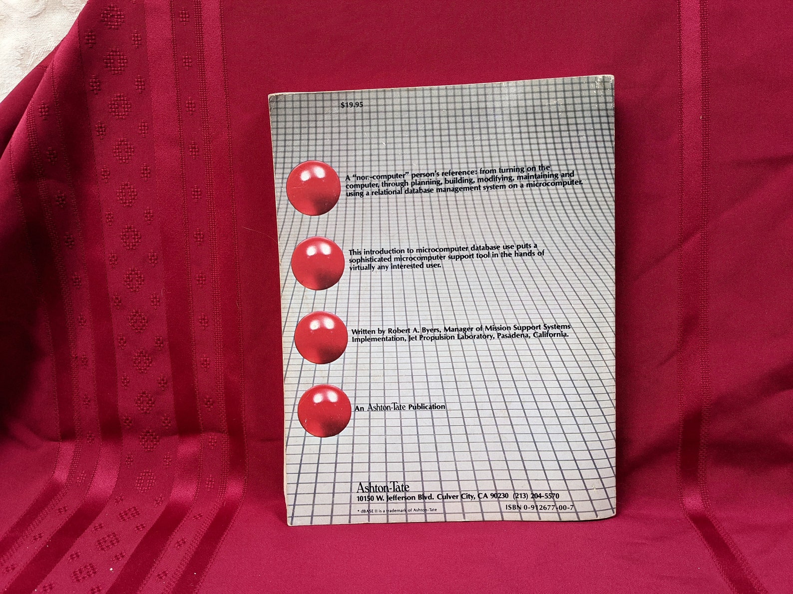 Mini Library of 3 Early 1980s PC Database Program Manuals Dbase II the ...