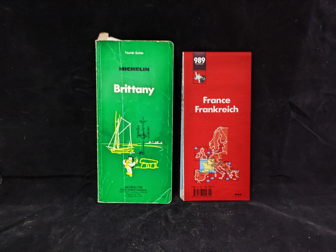 Michelin Tourist Guides (TWO) France Brittany Region 1987 and Michelin ...
