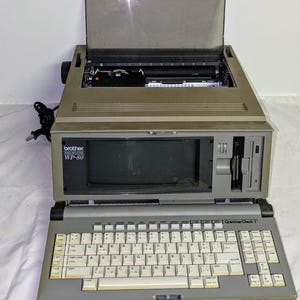 Vintage Brother Word Processor Model WP-80 WORKING CONDITION - Etsy