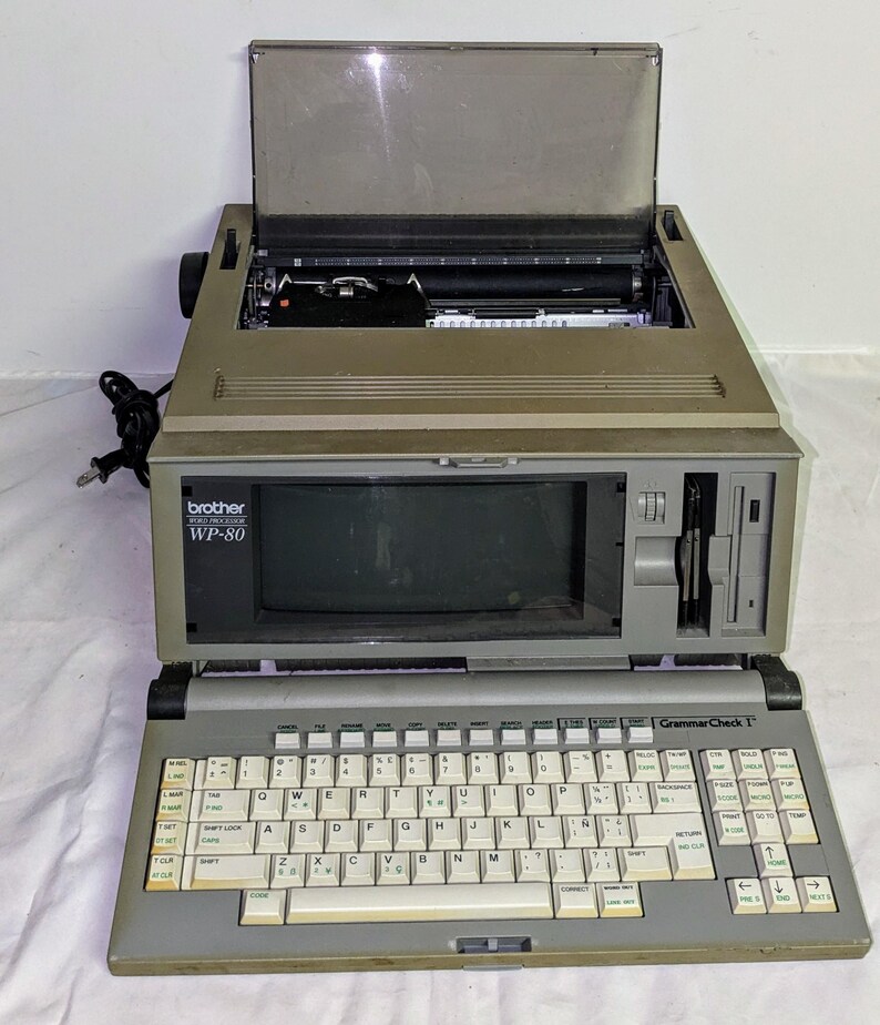 Vintage Brother Word Processor Model WP-80 WORKING CONDITION - Etsy