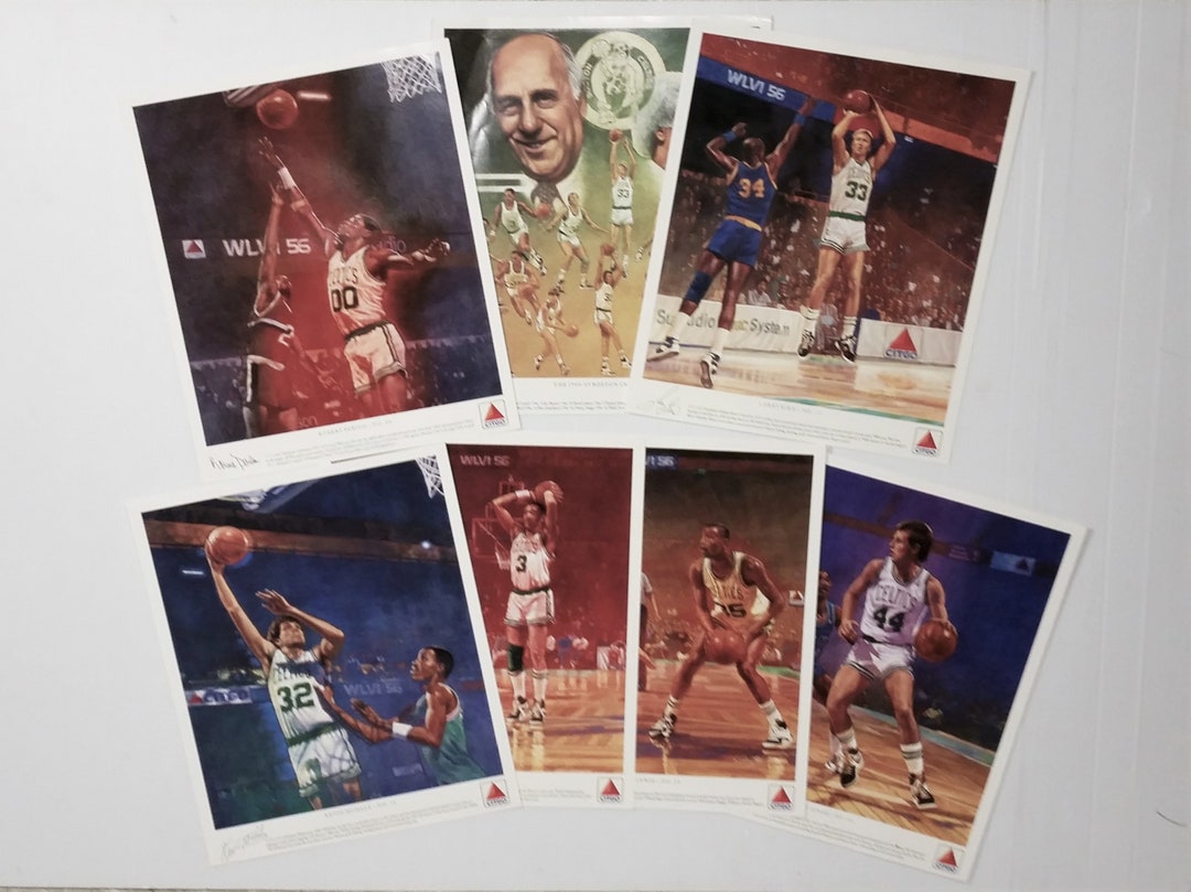 1989 Boston Celtics NBA Basketball Team Stars Sponsored by CITGO. Set ...
