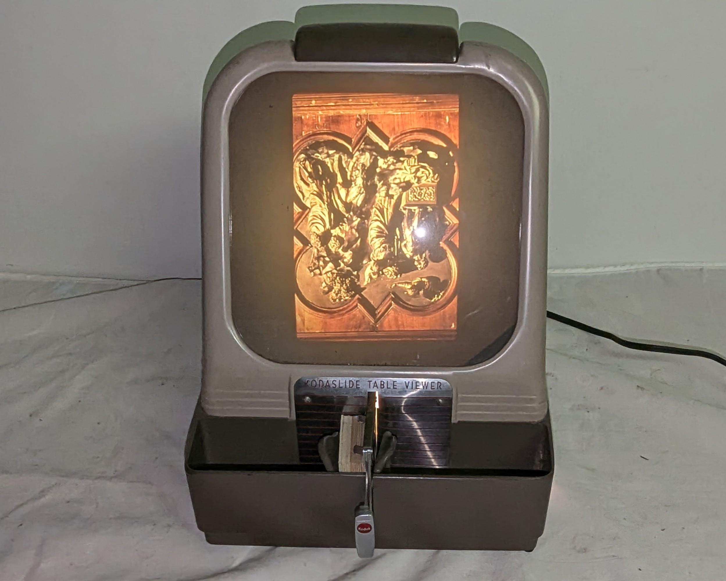 Retro Tech Table Slide Viewer Kodaslide Model A 35mm Slide Viewer ...