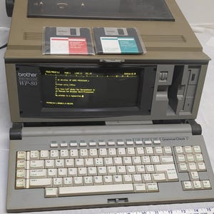 Vintage Brother Word Processor Model WP-80 WORKING CONDITION - Etsy