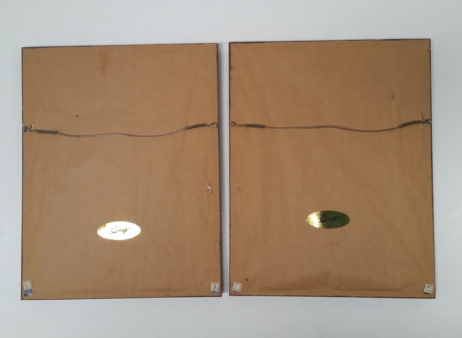 Watercolor Paintings, Mid-century, by Mexican Artist Max Vidal, Framed ...