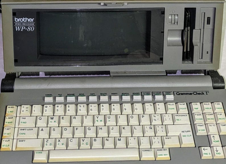 Vintage Brother Word Processor Model WP-80 WORKING CONDITION - Etsy