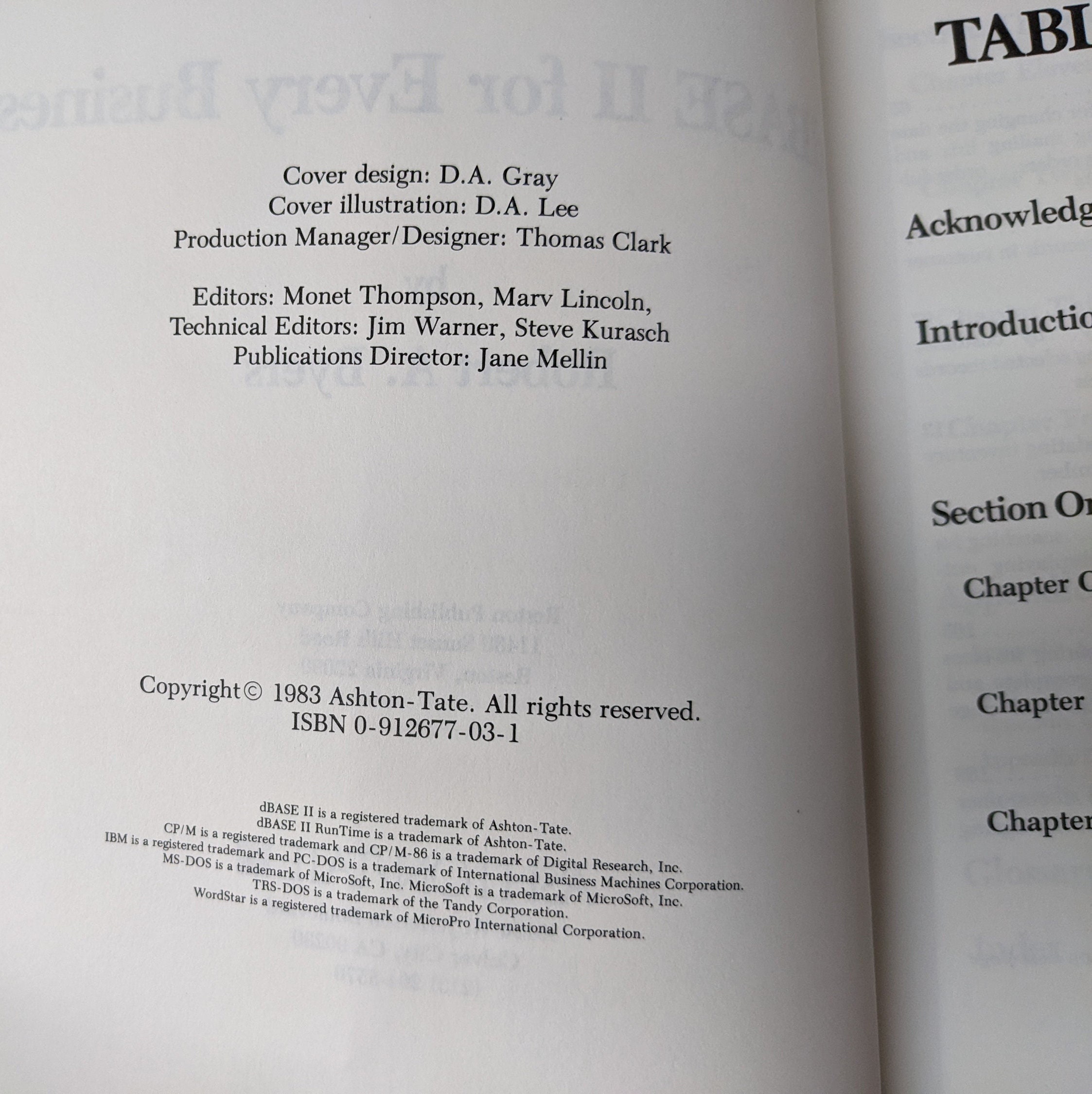 Mini Library of 3 Early 1980s PC Database Program Manuals Dbase II the ...