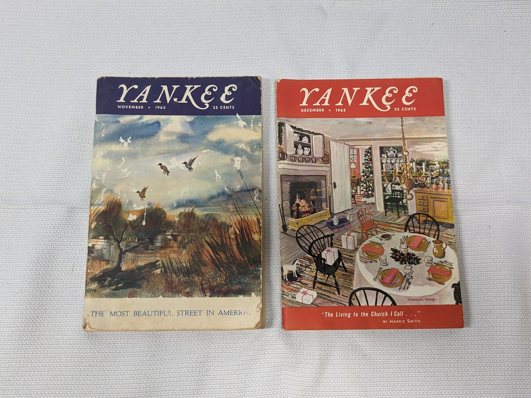 Yankee Magazine, Two Vintage Issues, November and December 1963, Cover ...