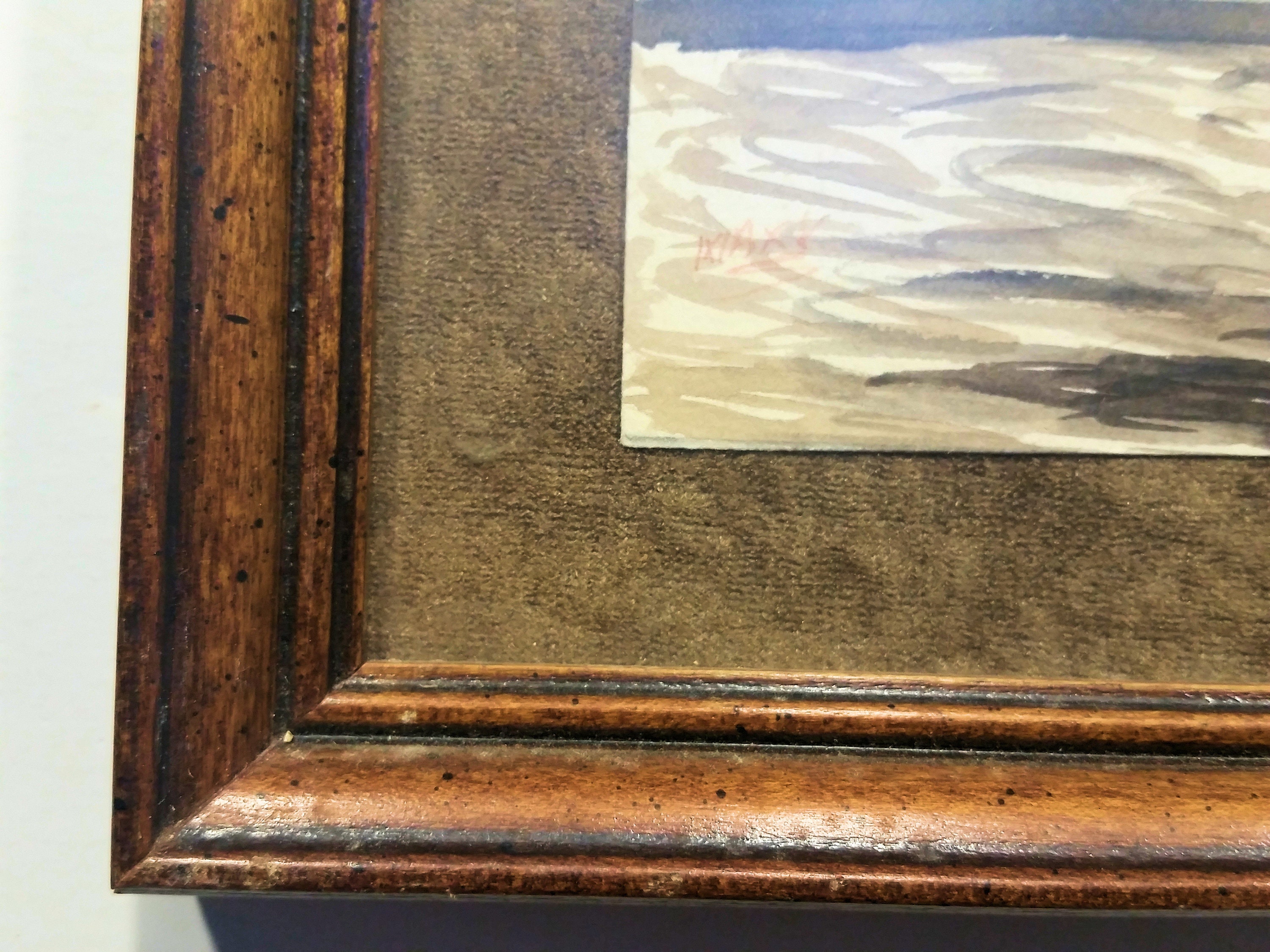 Watercolor Paintings, Mid-century, by Mexican Artist Max Vidal, Framed ...