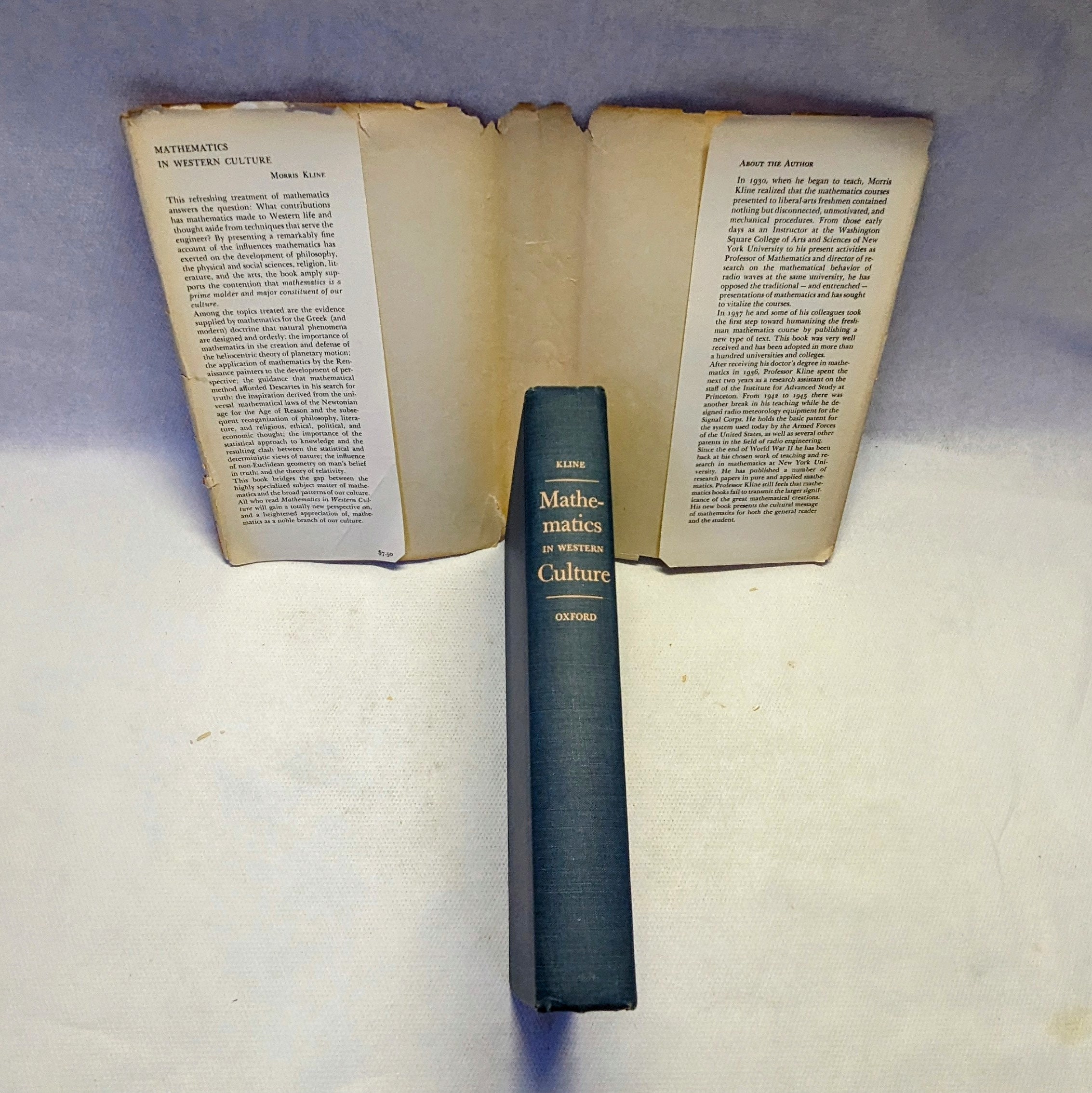 Mathematics in Western Culture by Morris Kline, Rare 1953 First Edition ...