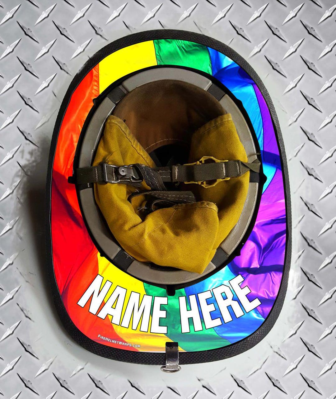 Pride Equality Rainbow LGBTQ Fire Helmet Skin Brim Trim Sticker Decal ...