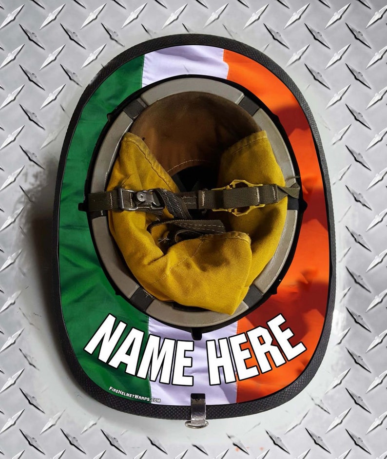 Windy Irish Flag Fire Helmet Skin Vinyl Wrap Sticker Decal Overlay ...