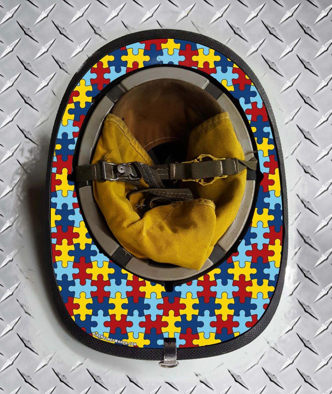 Autism Awareness Fire Helmet Skin Brim Trim Sticker Decal Overlay - Etsy