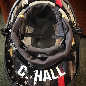 Tactical Red Line Fire Helmet Wrap Sticker Overlay Label Vinyl Wrap - Etsy