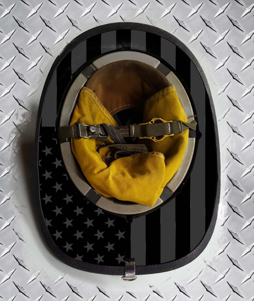 Stealth USA American Flag Fire Helmet Skin Vinyl Wrap Overlay Sticker ...