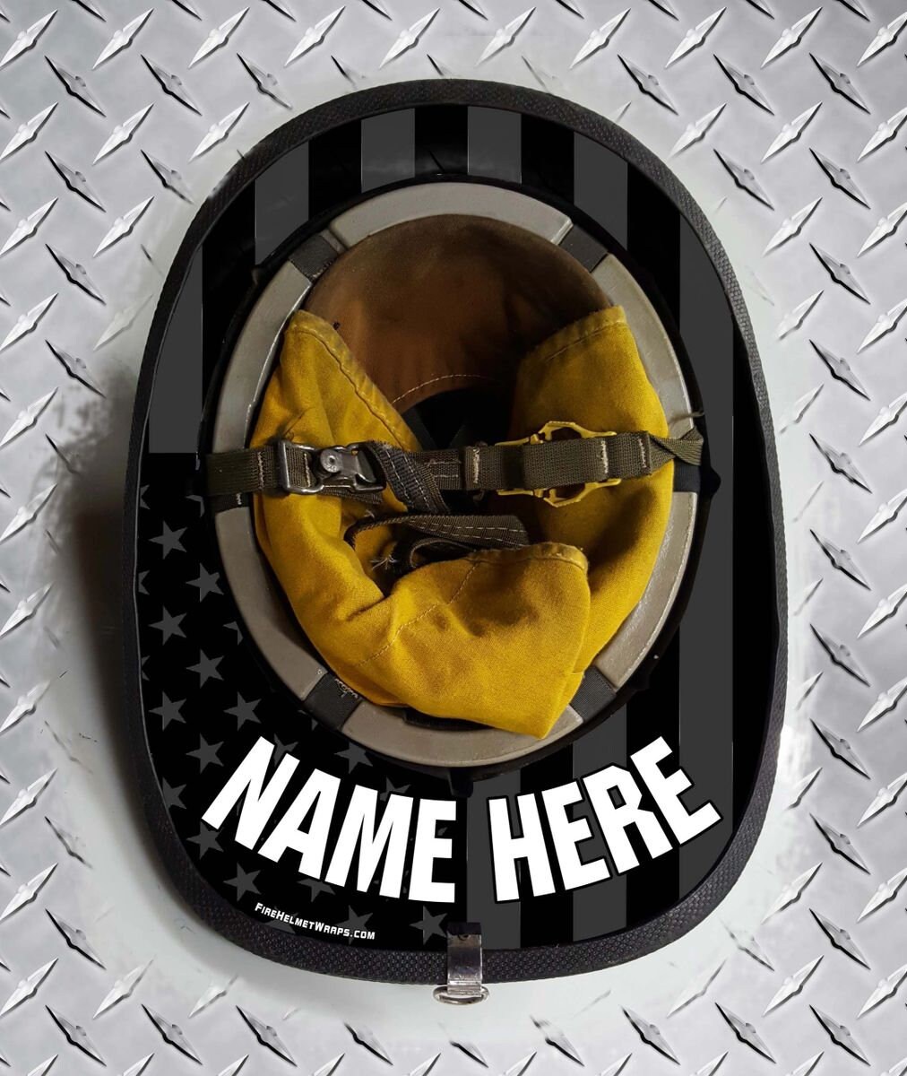 Stealth USA American Flag Fire Helmet Skin Vinyl Wrap Overlay Sticker ...