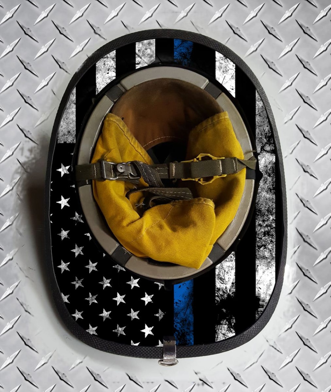 Tactical Blue Line Police Lives Matter USA American Flag Fire Helmet ...