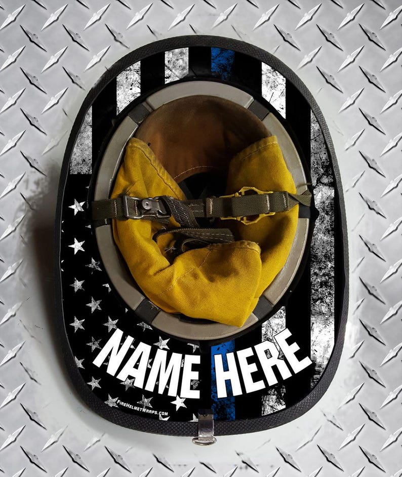 Tactical Blue Line Police Lives Matter USA American Flag Fire Helmet ...