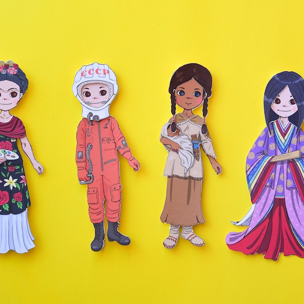 Women Paper Dolls - Etsy