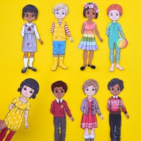 Printable Indian Paper Dolls With Traditional Outfits for Dress up Fun ...