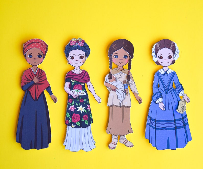Famous Women Paper Dolls - Etsy