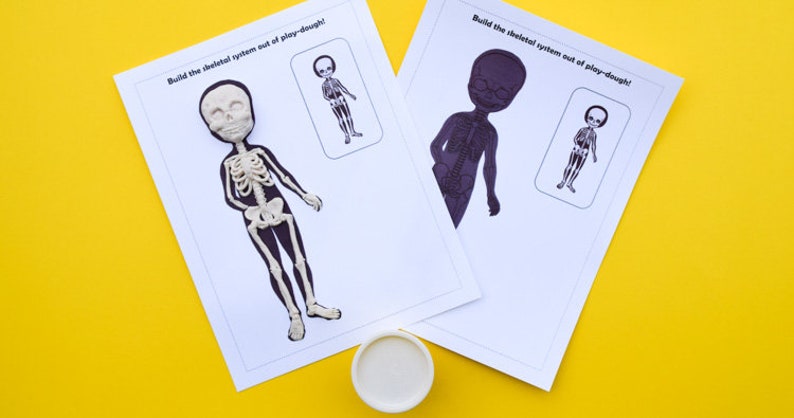Printable Human Body Playdough Mats - Etsy