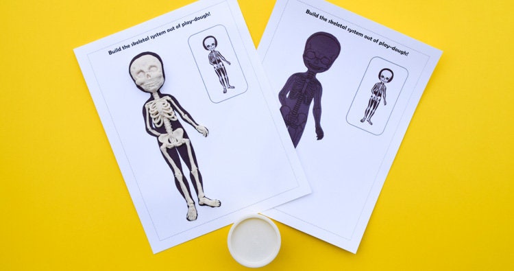 Printable Human Body Playdough Mats - Etsy