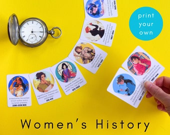 What'shername Guessing Game Printable Files Board Game Women's History ...