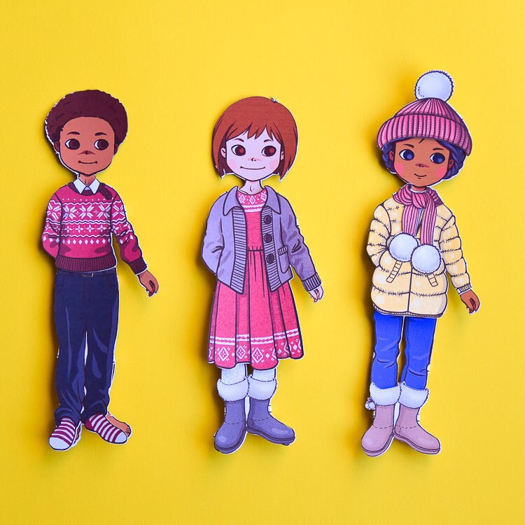 Multicultural Paper Dolls - Etsy