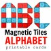 Magnetic Tiles Idea Cards: Alphabet With Uppercase Letters - Etsy