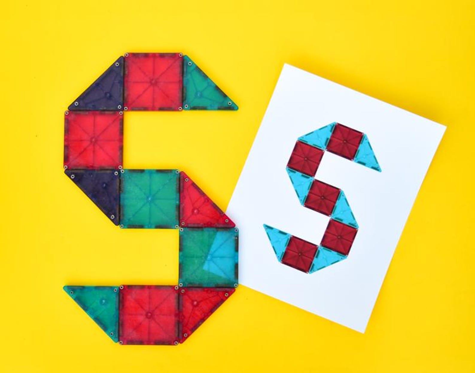 Magnetic Tiles Idea Cards: Alphabet With Uppercase Letters - Etsy