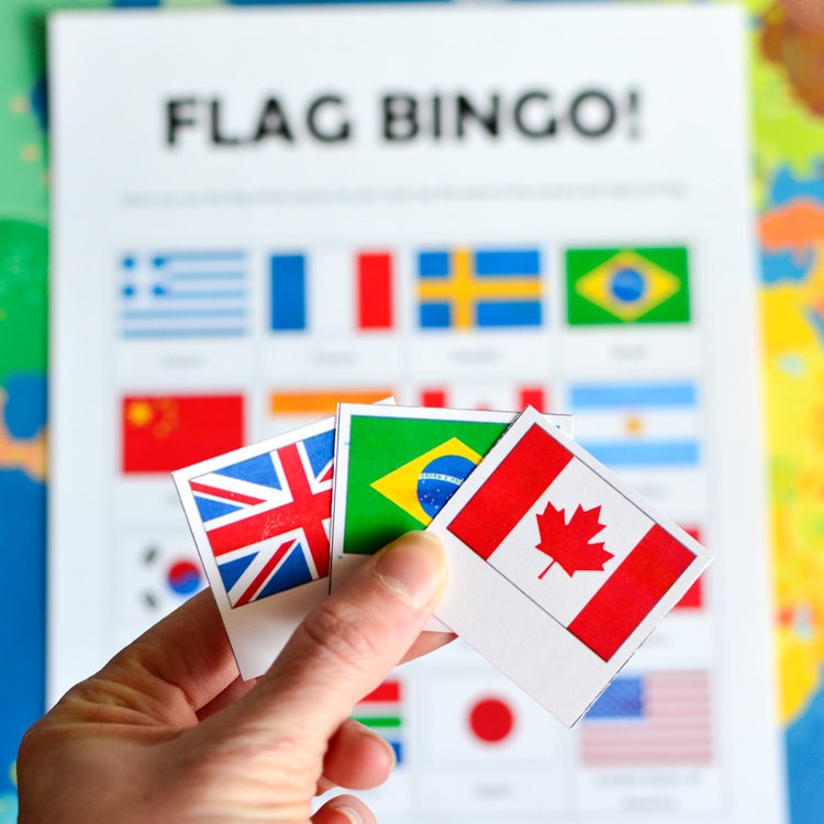 Printable Flag Bingo Game - Etsy