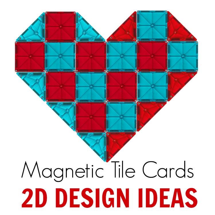 Magnetic Tiles Idea Cards: 2D Creative Designs - Etsy