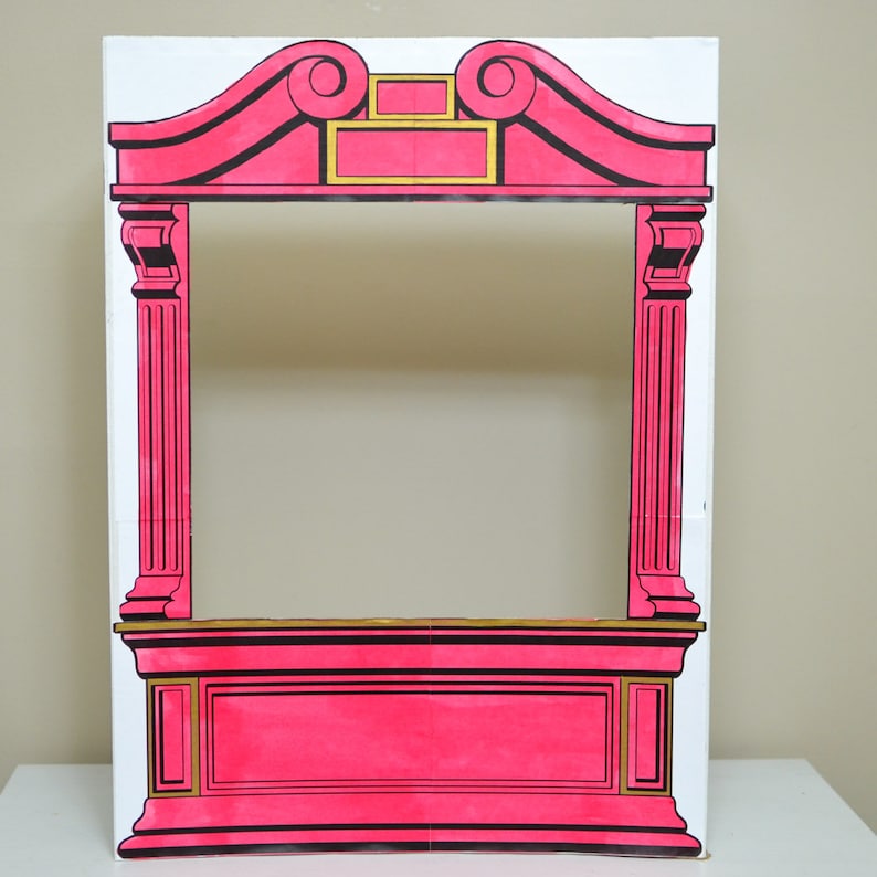 Printable Cardboard Puppet Theatre Pattern - Etsy