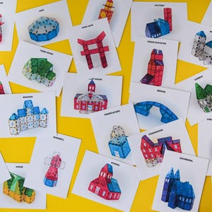 Architecture Magna-tile Idea Cards - Etsy