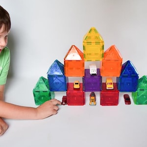 Magnetic Tiles Idea Cards: 3D Creative Designs - Etsy