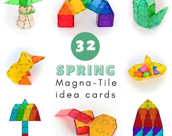 Architecture Magna-tile Idea Cards - Etsy