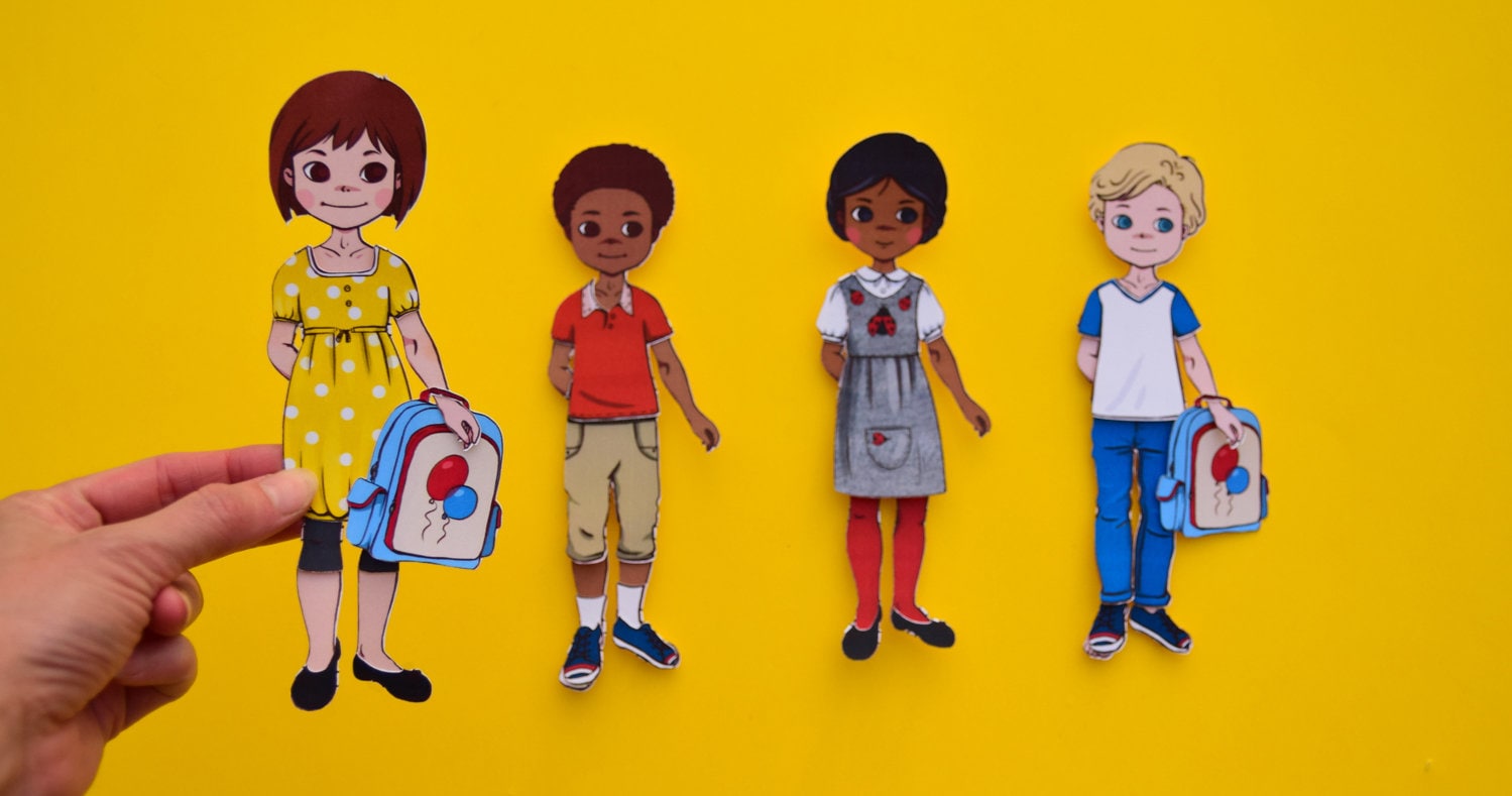 Multicultural Paper Dolls - Etsy