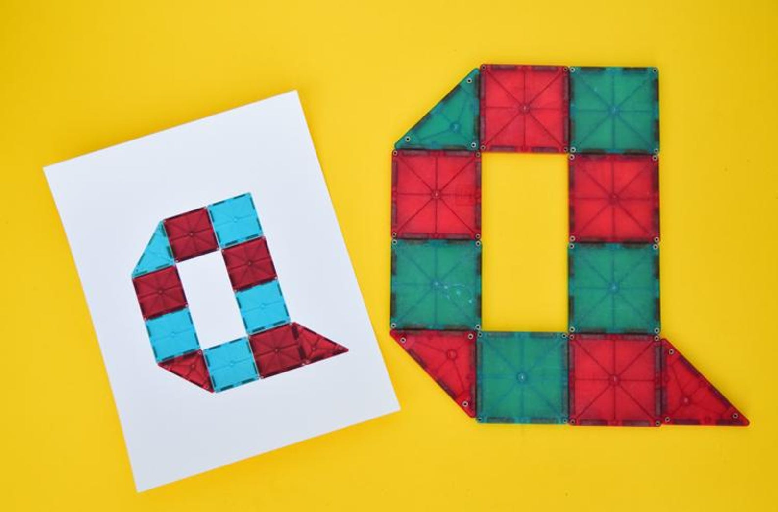 Magnetic Tiles Idea Cards: Alphabet With Lowercase Letters - Etsy