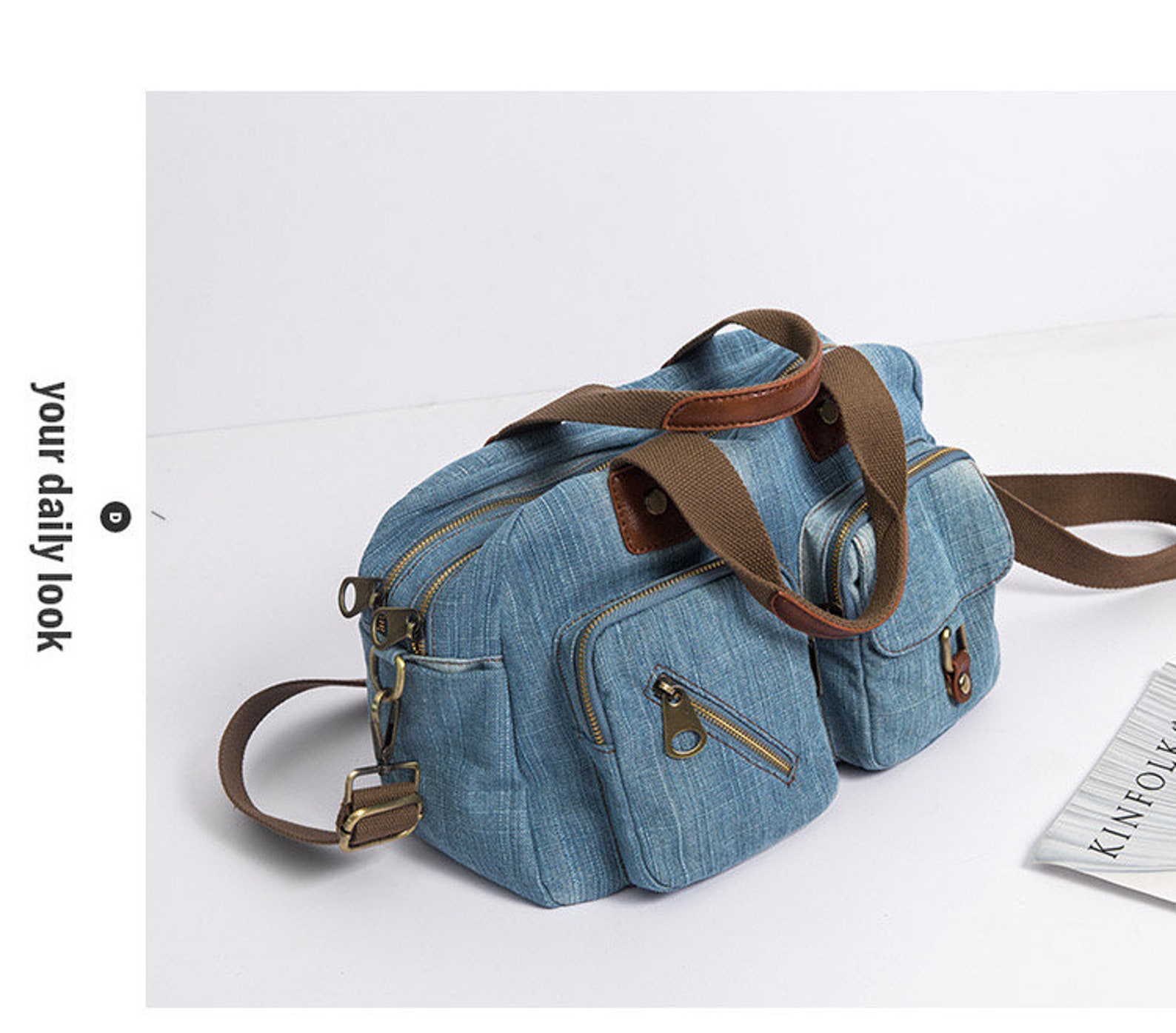 Denim Bags Women Fashion Designed Handbags Jeans - Etsy