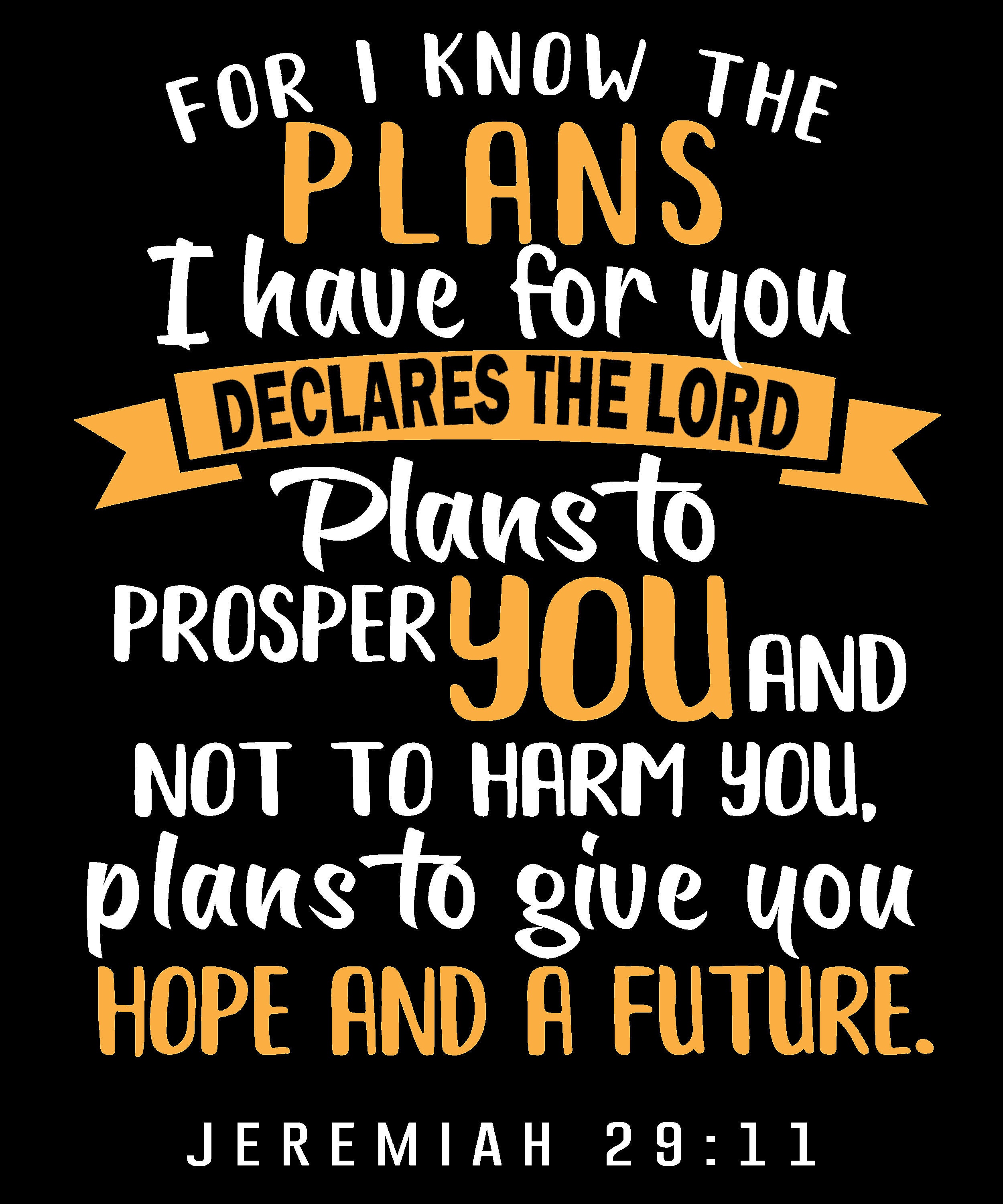 Encouraging Christian Verse I Know The Plans I Have For You Digital