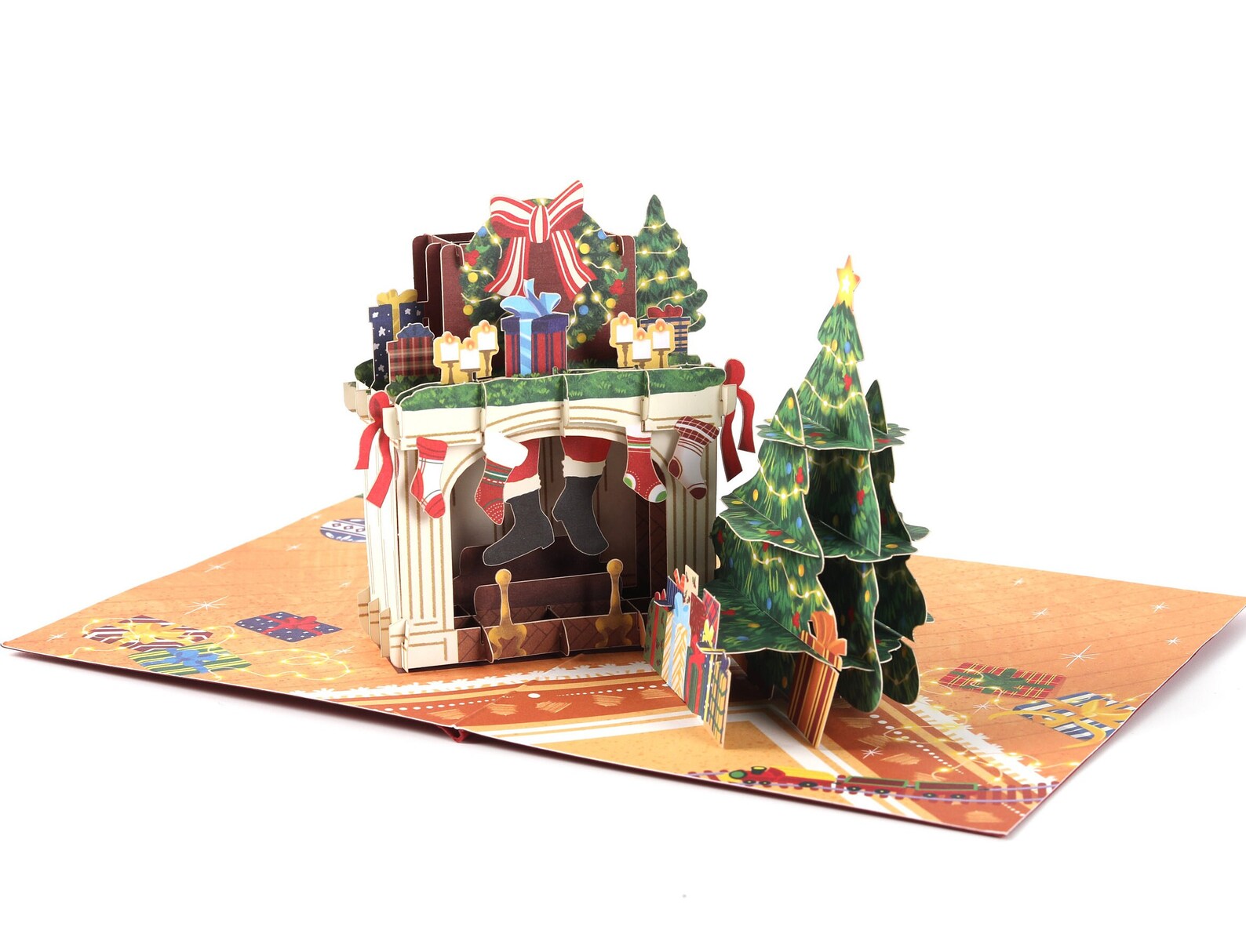 Liif 3D Pop up Kids Christmas Card, Merry Christmas Card, Xmas Card ...