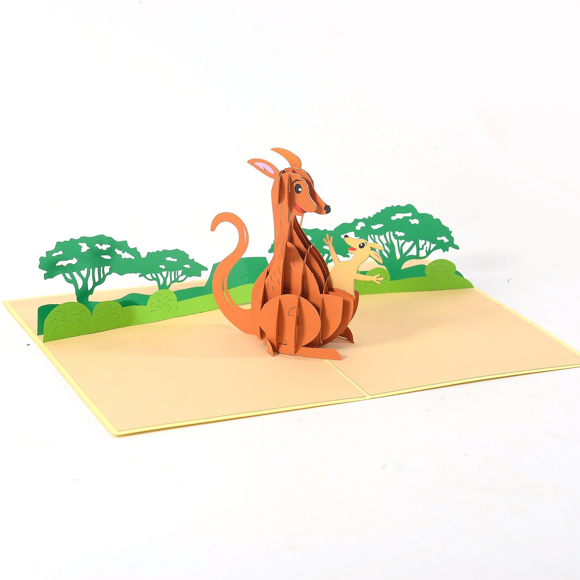Liif Kangaroo Pop up Cards Mother's Day Card 3D Greeting - Etsy