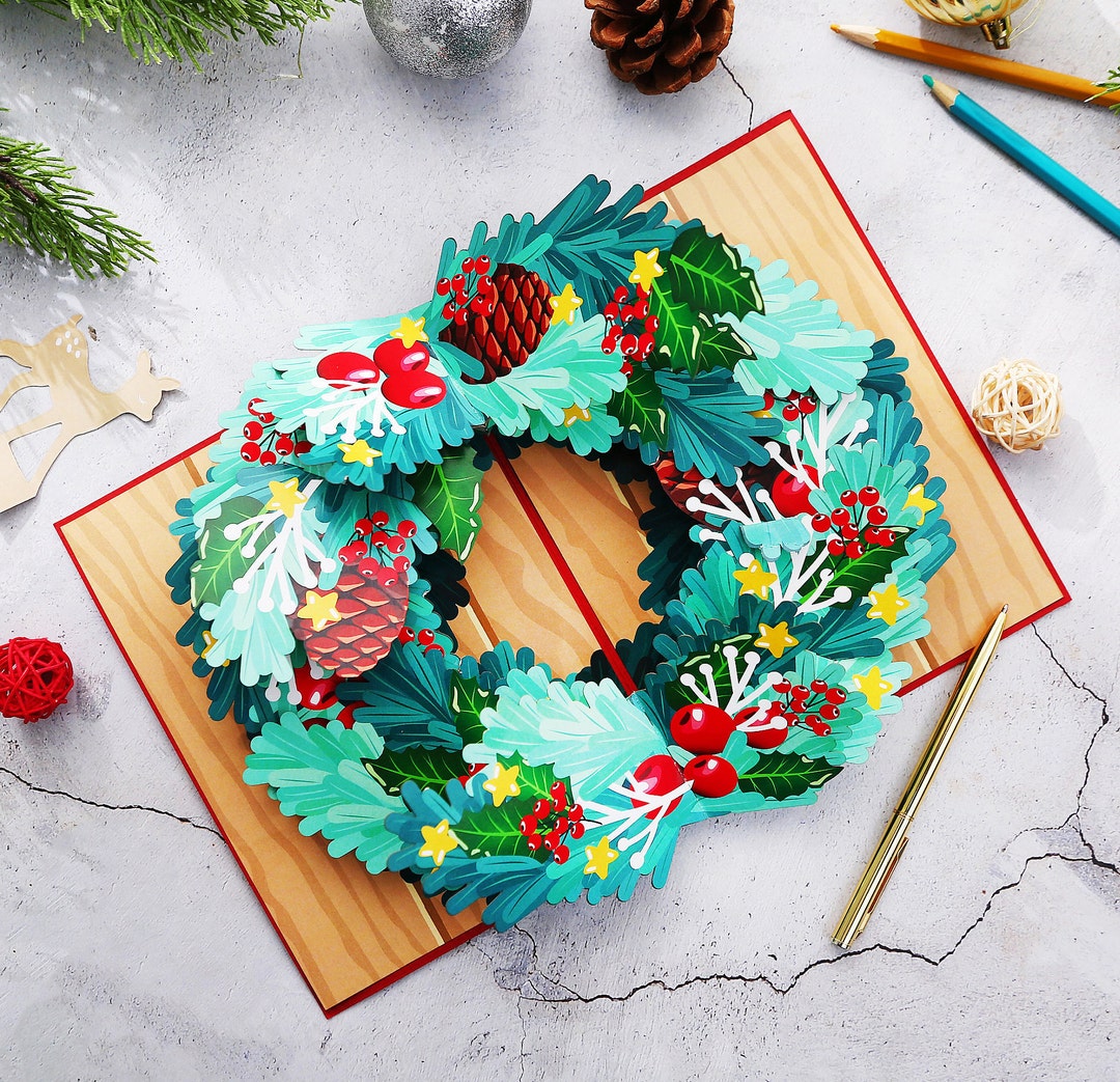 Liif Christmas Card, 3D Greeting Pop up Christmas Card, Merry Christmas ...