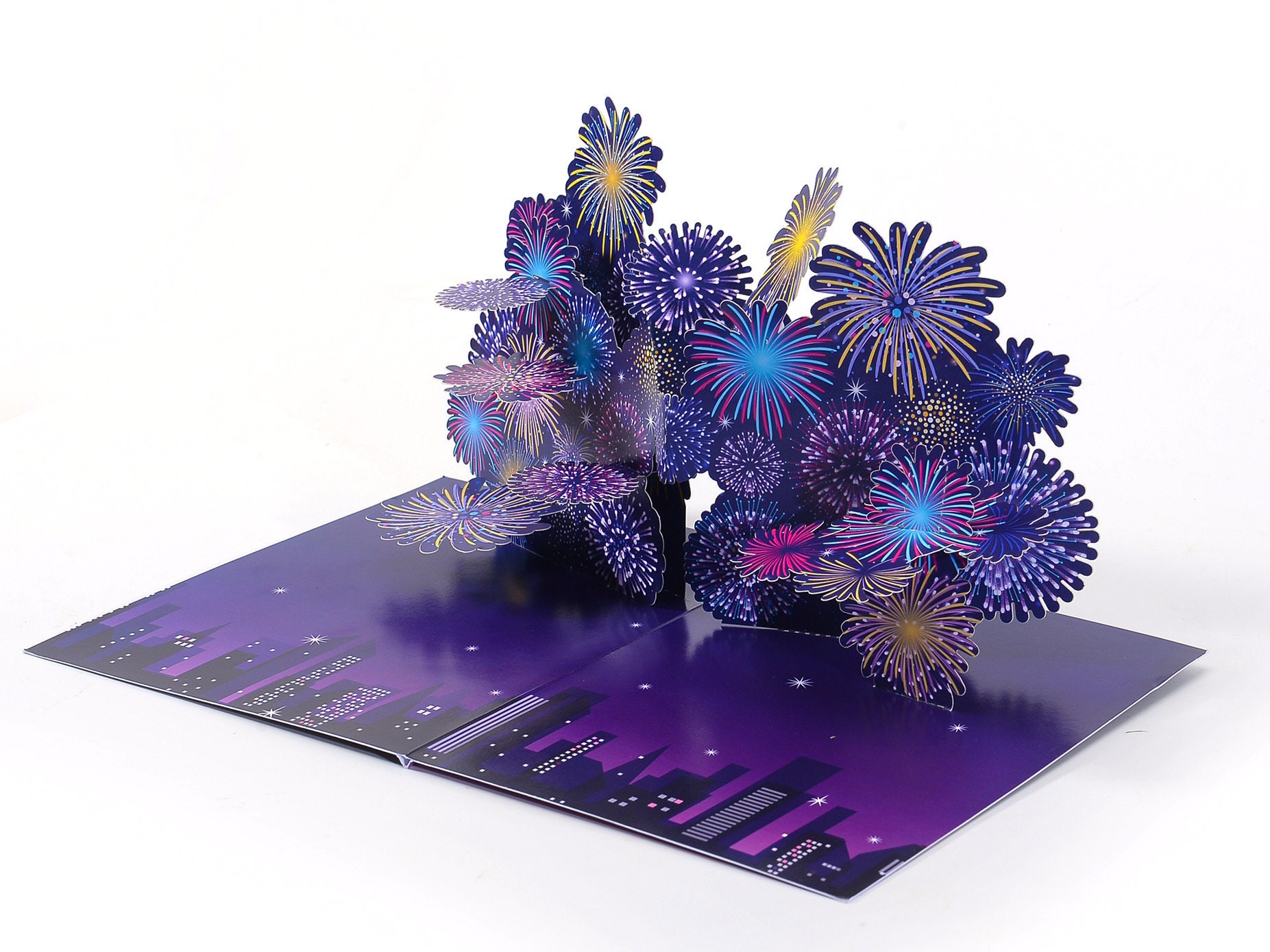 Liif Firework Pop UP Christmas Card, Happy New Year Card, Firework Card ...