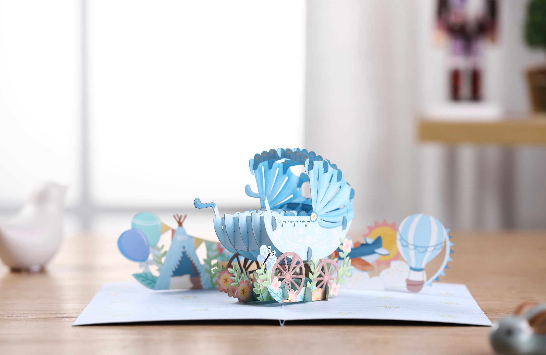 Liif Baby Stroller 3D Greeting Pop up Card Baby Shower Card - Etsy