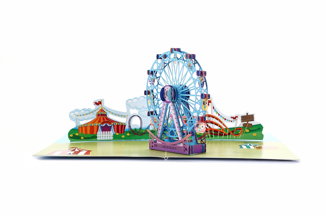 Liif Ferris Wheel Park Pop up Card Happy Birthday Card for - Etsy