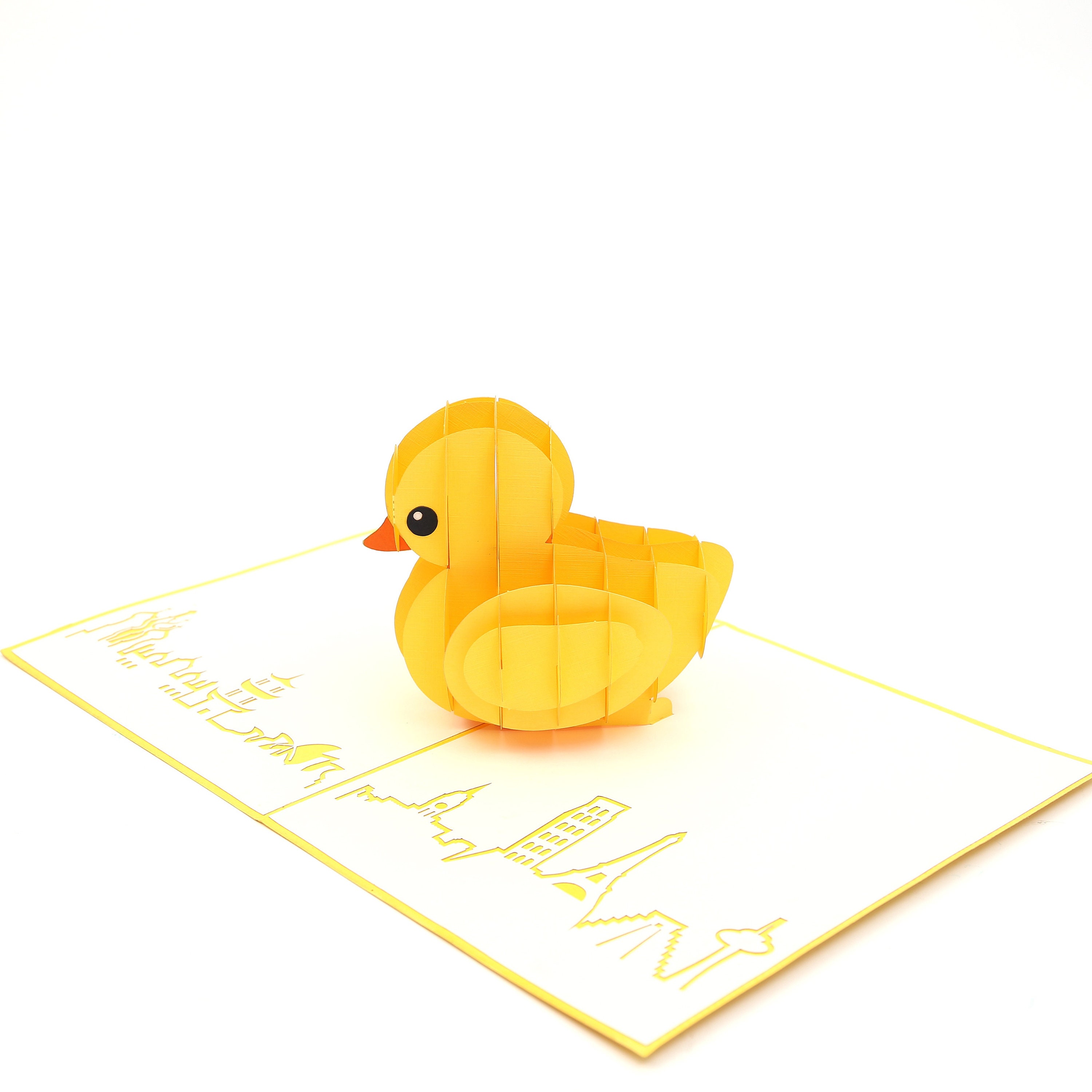 Liif Rubber Duck Pop up Card 3D Duck Pop up Card Pop up Card | Etsy