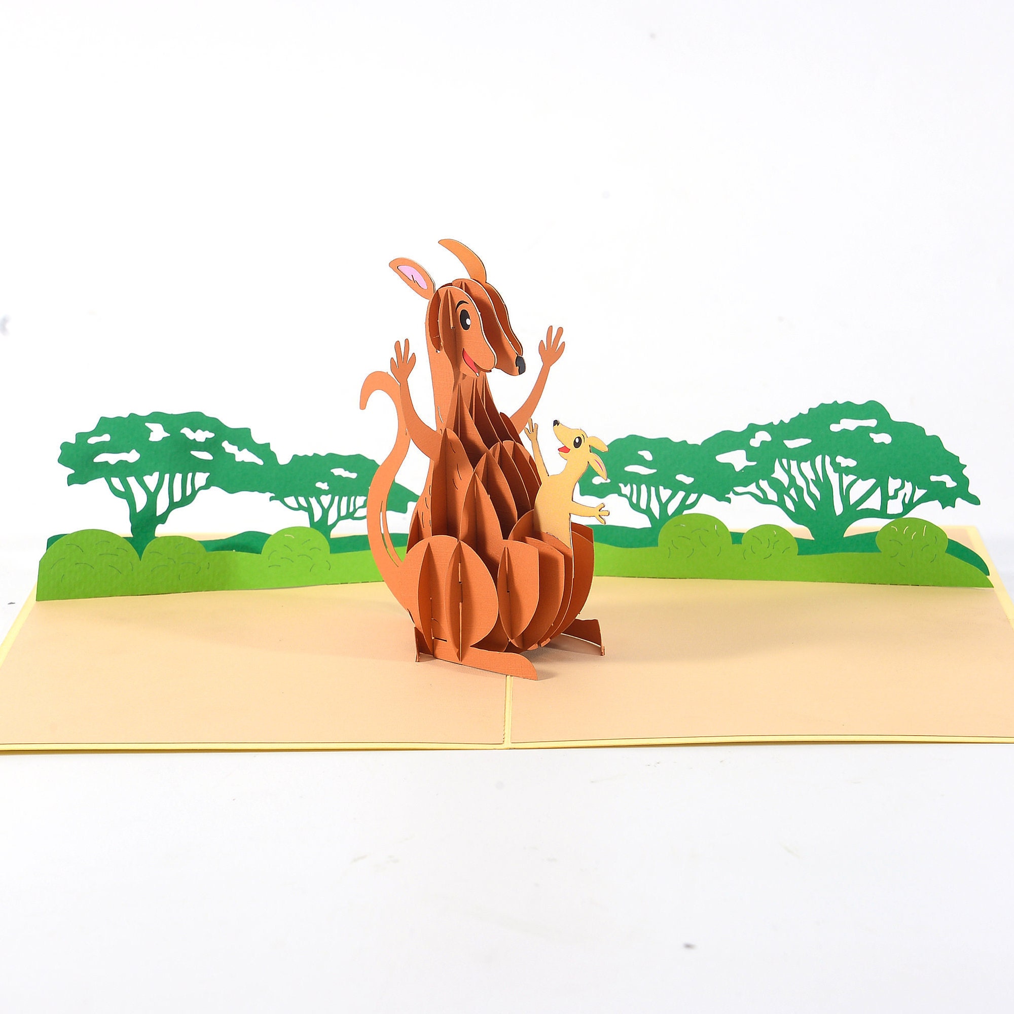 Liif Kangaroo Pop up Cards Mother's Day Card 3D Greeting - Etsy