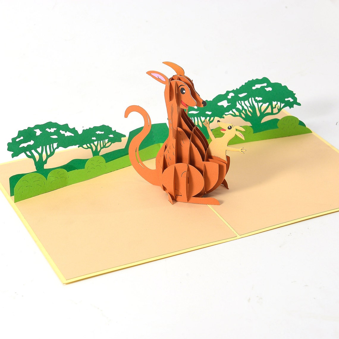 Liif Kangaroo Pop up Cards Mother's Day Card 3D Greeting - Etsy