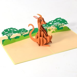 Liif Kangaroo Pop up Cards Mother's Day Card 3D Greeting - Etsy
